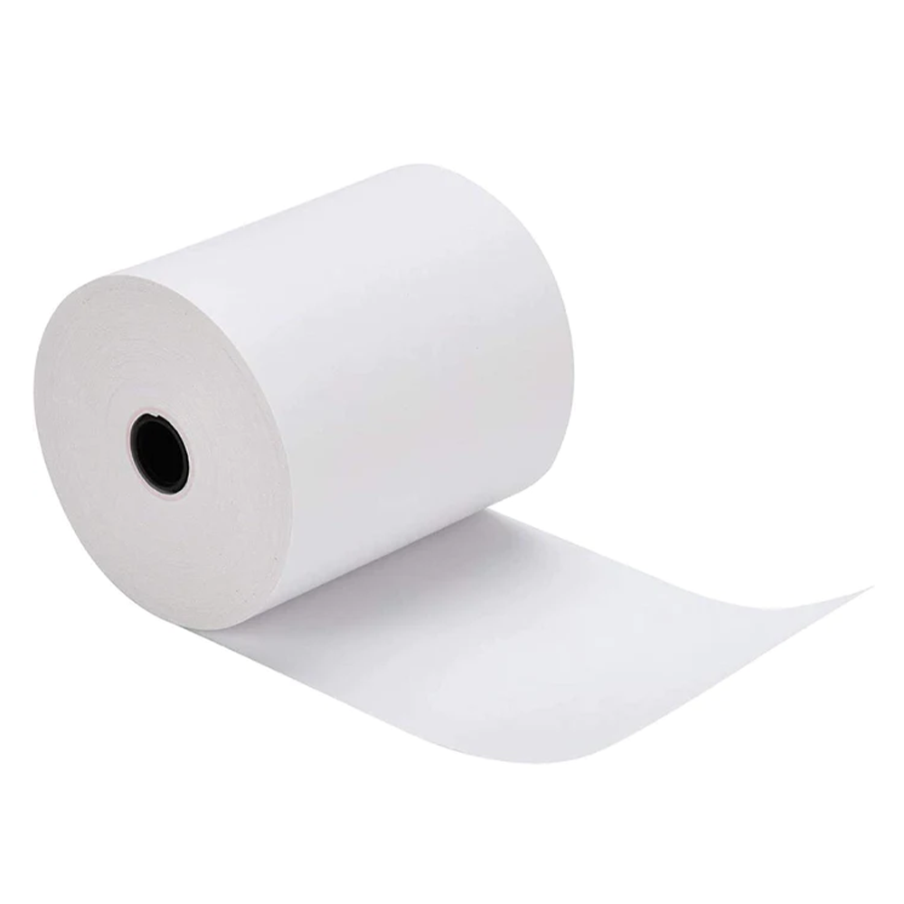 Thermal Cash Roll, 80 x 80 mm x 0.5", 2pcs/pack, White - Alzain trading