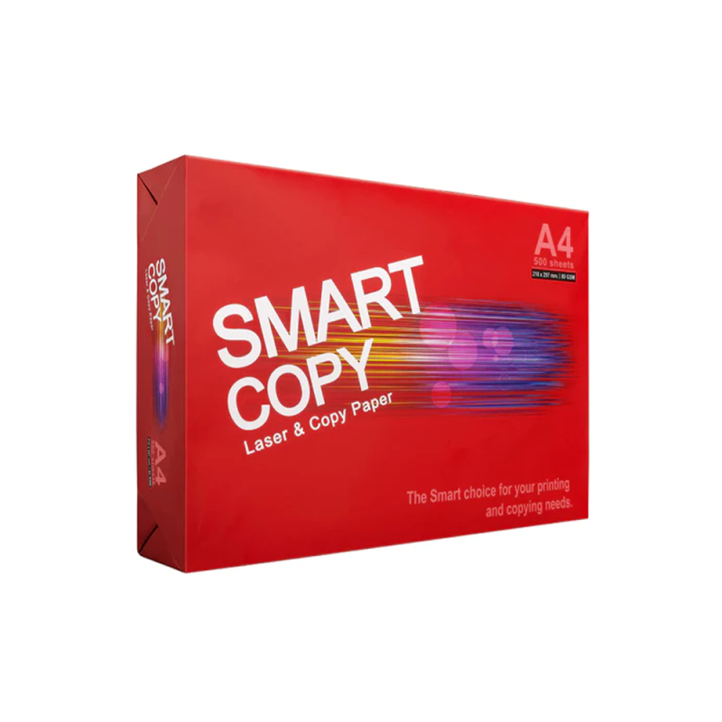 Smart Copy Paper, A4 Size, 80 gsm, 500 Sheets / Ream - Alzain trading