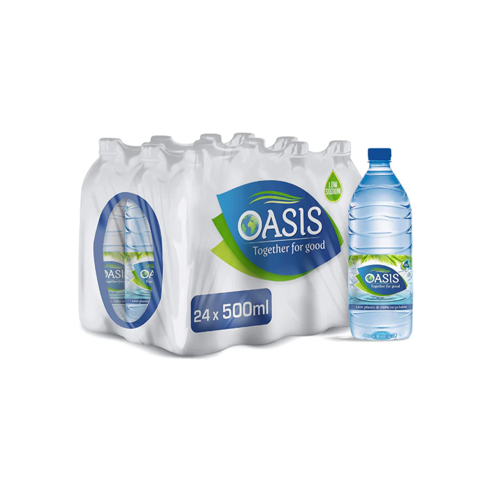 Oasis Water Bottle 500ml, Pack of 24 - Alzain trading