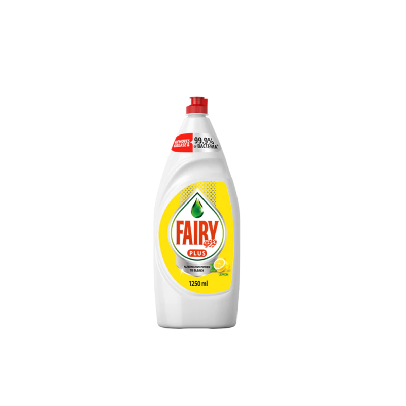 Fairy Plus Lemon Dishwashing Liquid Soap 1.25L - Alzain trading